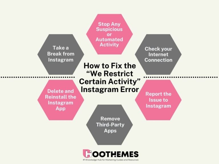 How To Fix “We Restrict Certain Activity” Instagram Error: 6 Easy ...
